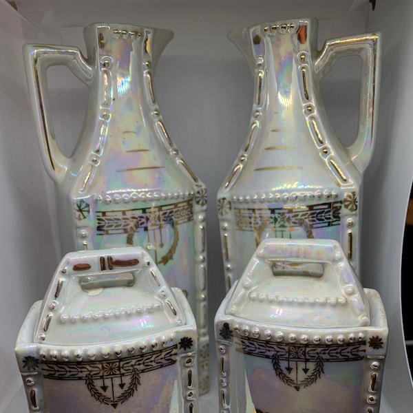 Lusterware Jar - Etsy