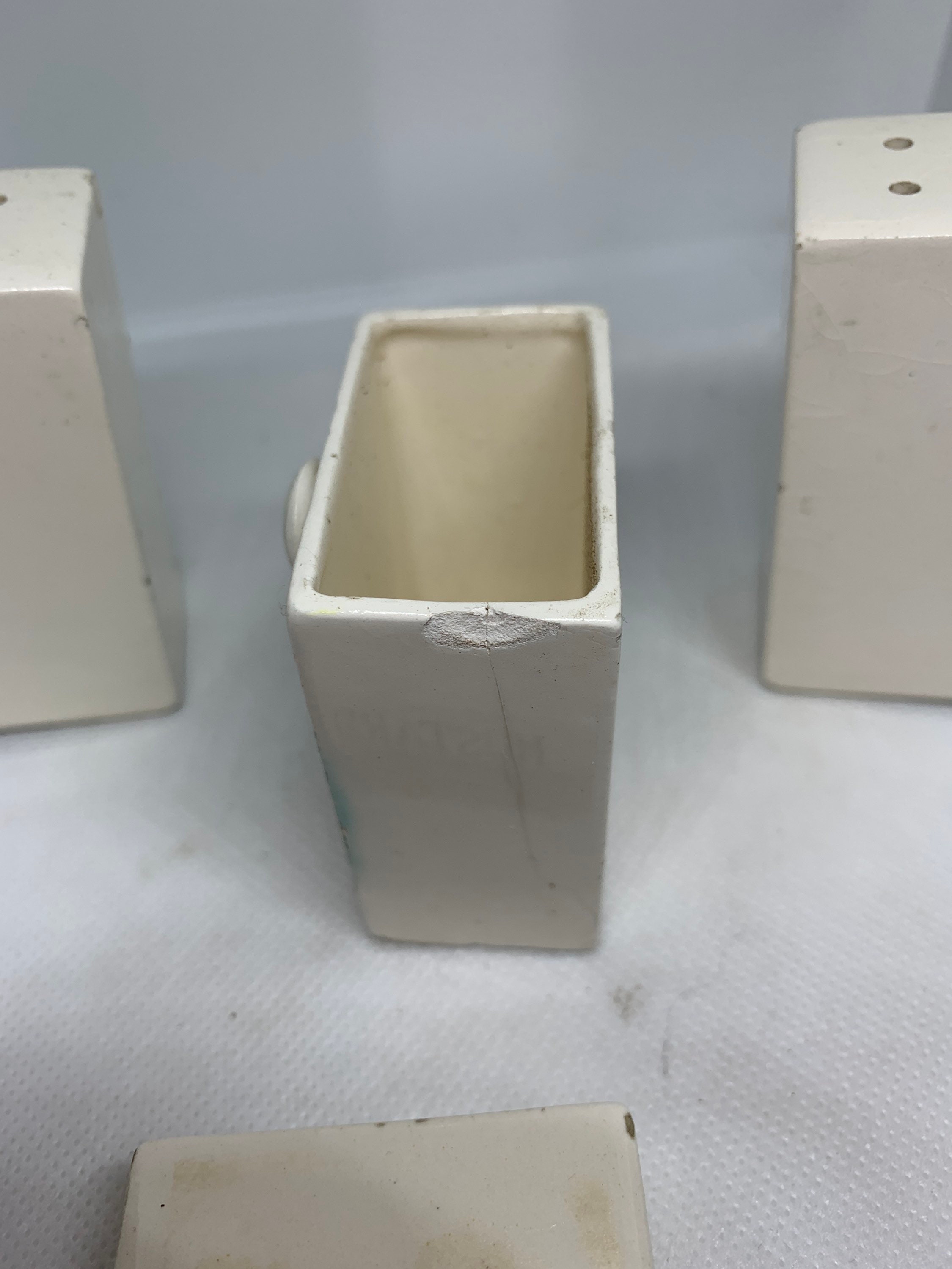 Paris Scene Set of Salt Pepper Mustard Containers Vintage | Etsy