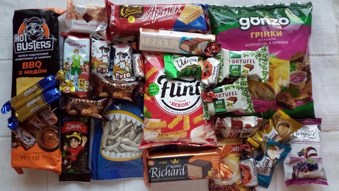 800g, Box of Ukrainian Snacks, a Gift From Traditional Ukrainian Treats ...