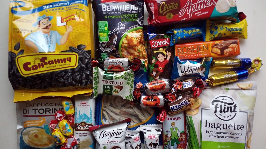 800g, Box of Ukrainian Snacks, a Gift From Traditional Ukrainian Treats ...