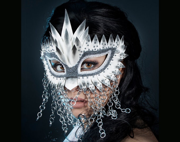 Snow Bird Chainmail Unisex Mask Masquerade Mask Masquerade - Etsy