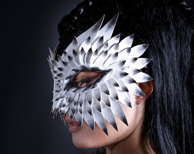 Snowy Owl Mask Masquerade Masks Women Owl Mask Leather - Etsy