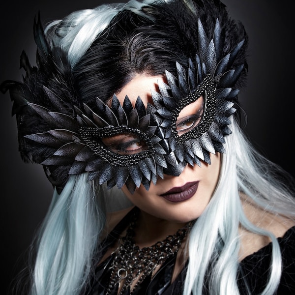 Crow Mask - Etsy