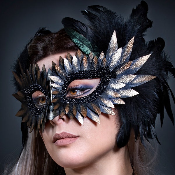 Feather Mask - Etsy