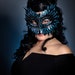 Blue Bird Mask, Masquerade Masks Women, Owl Mask, Blue Dragon Mask - Etsy