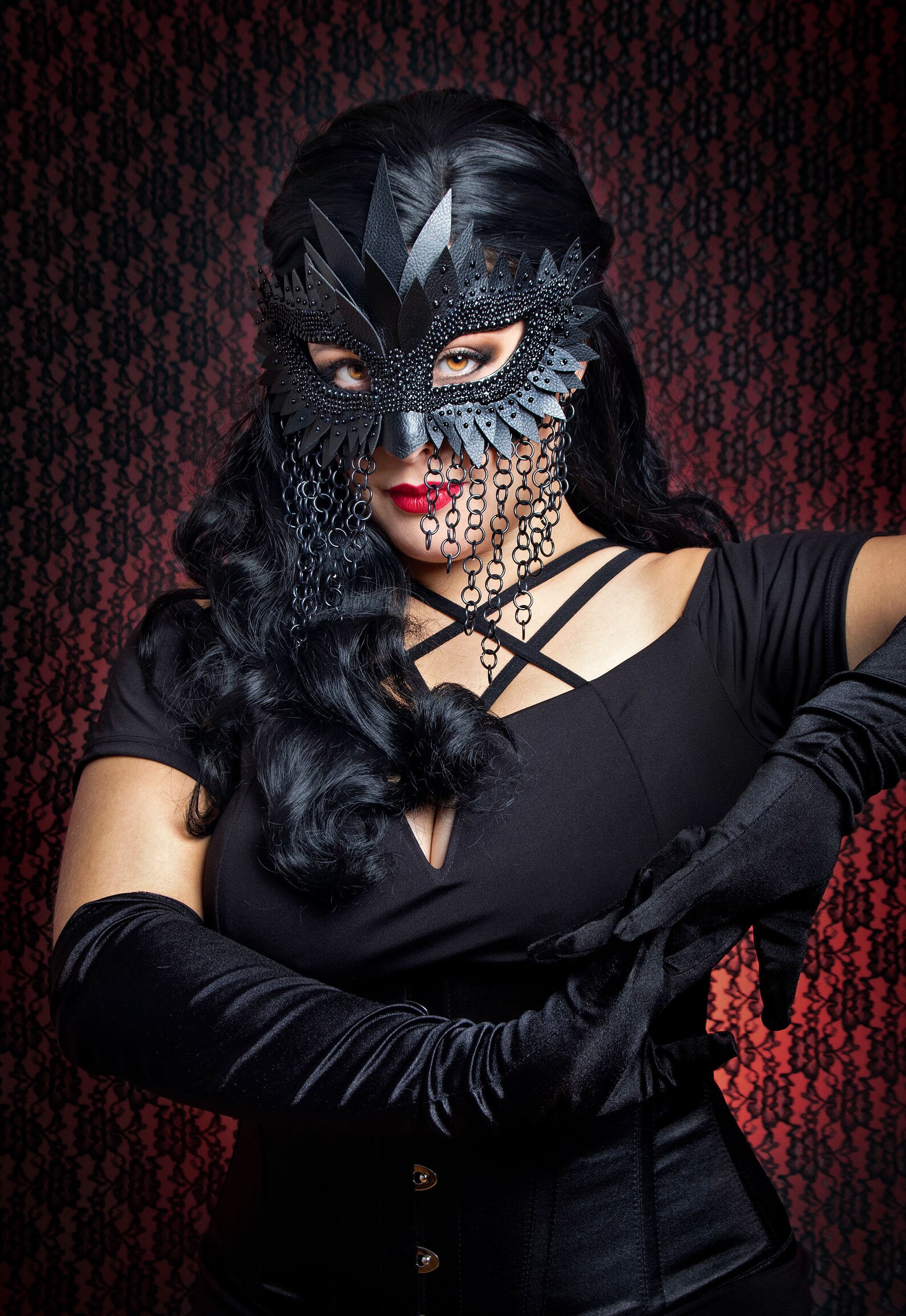 Black Chainmail Unisex Mask Masquerade Mask Masquerade Masks | Etsy