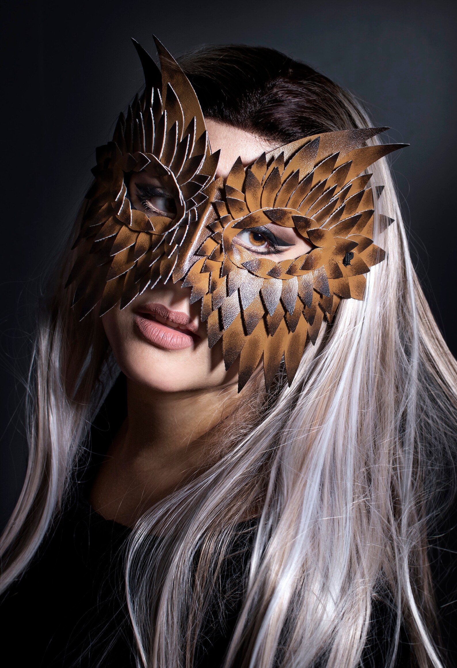 Woodland Owl Mask Masquerade Masks Women Owl Mask Leather | Etsy