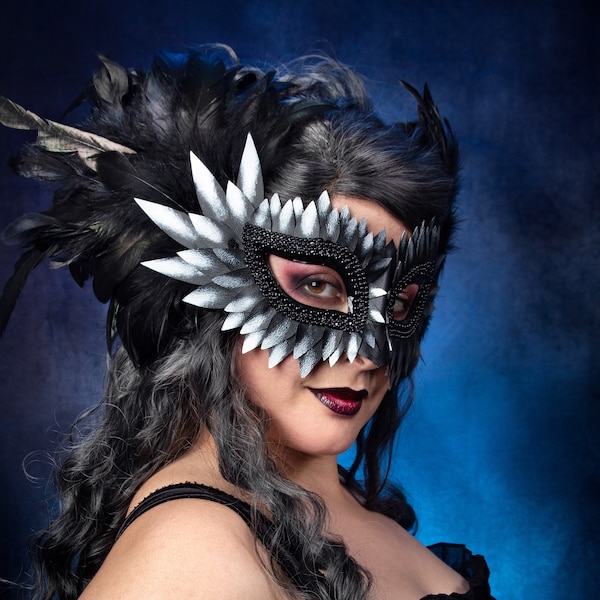 Feather Mask - Etsy