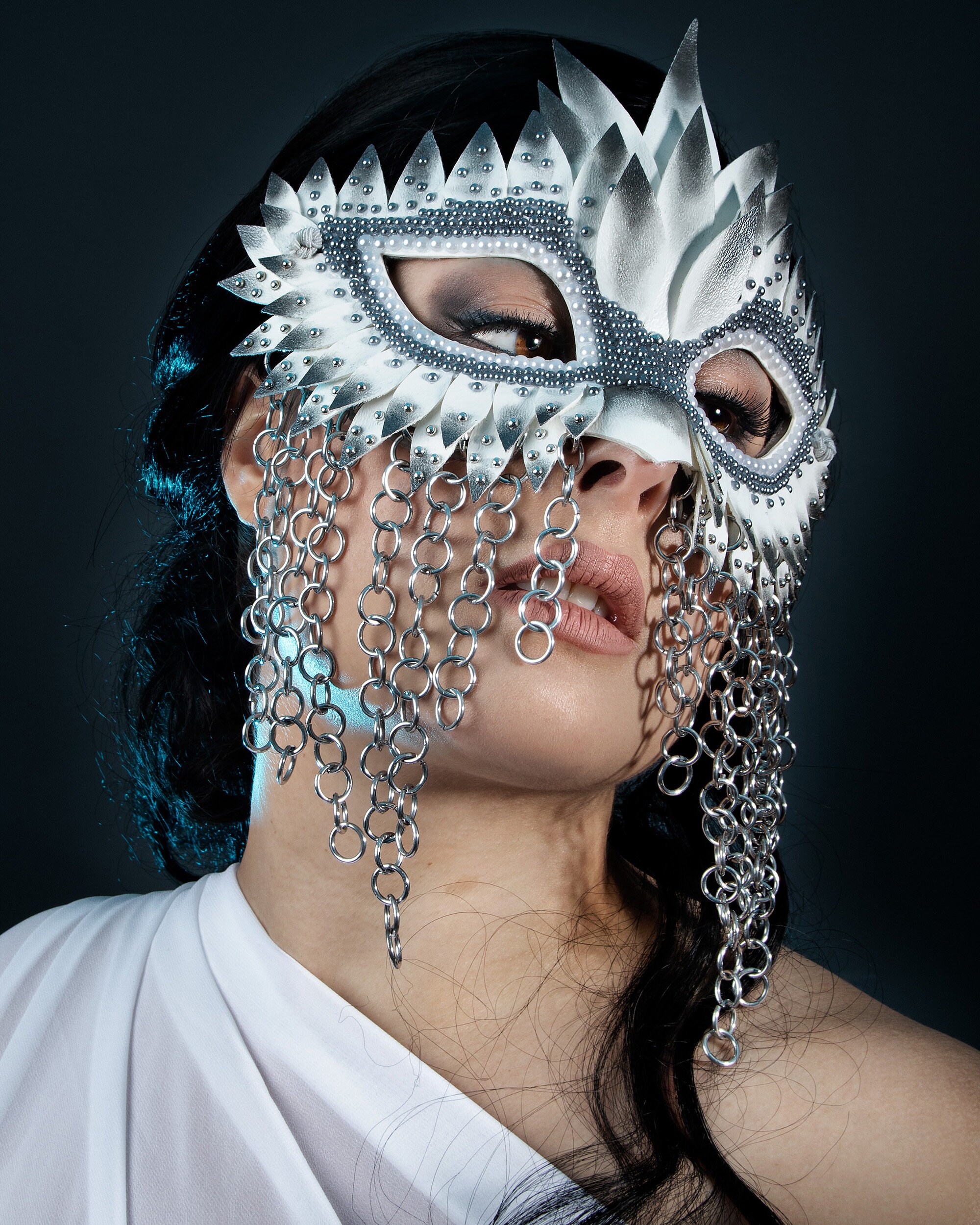 Snow Bird Chainmail Unisex Mask Masquerade Mask Masquerade | Etsy