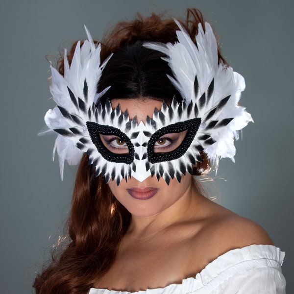 Feather Owl Mask - Etsy