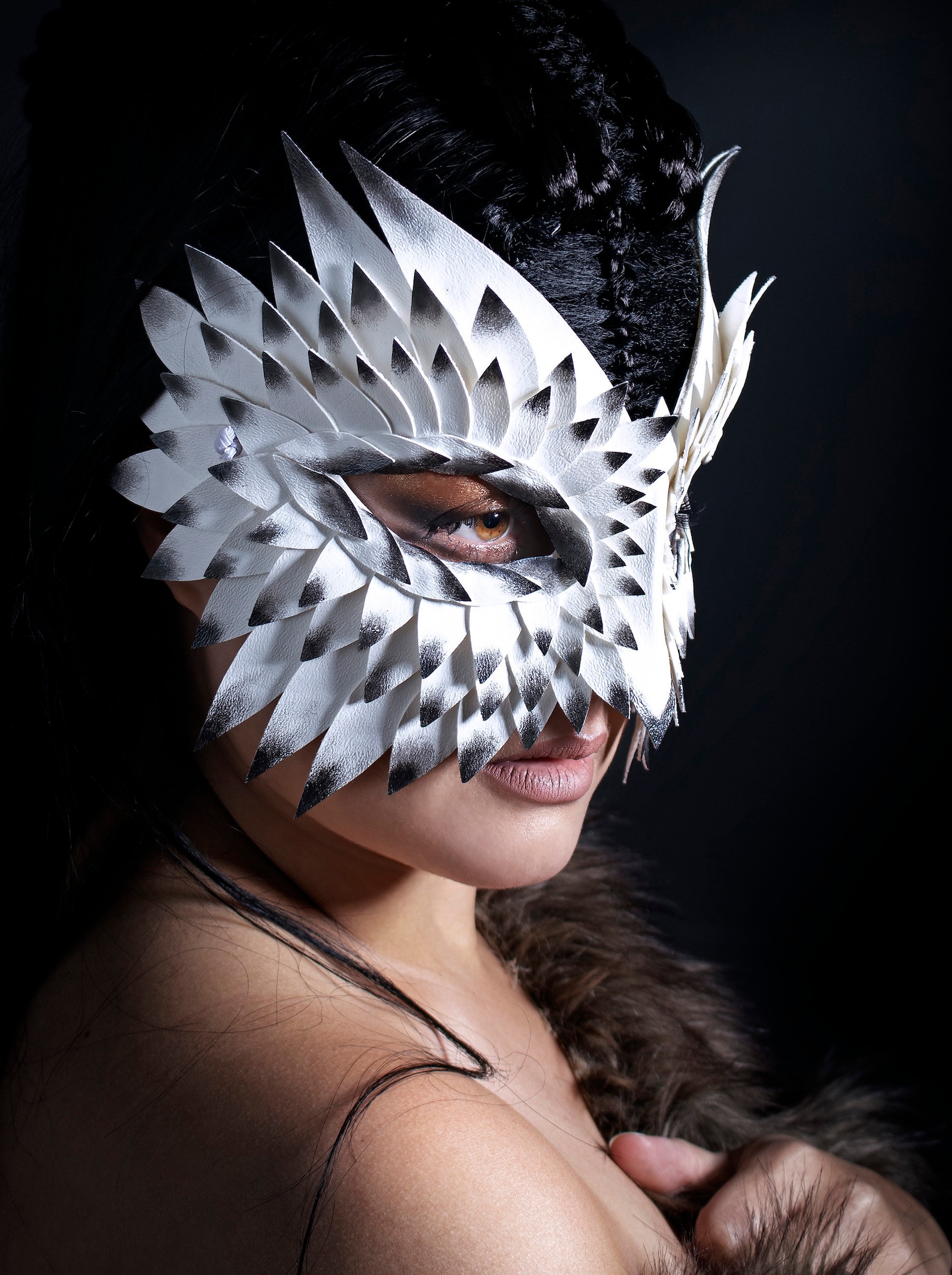 Snowy Owl Mask Masquerade Masks Women Owl Mask Leather - Etsy