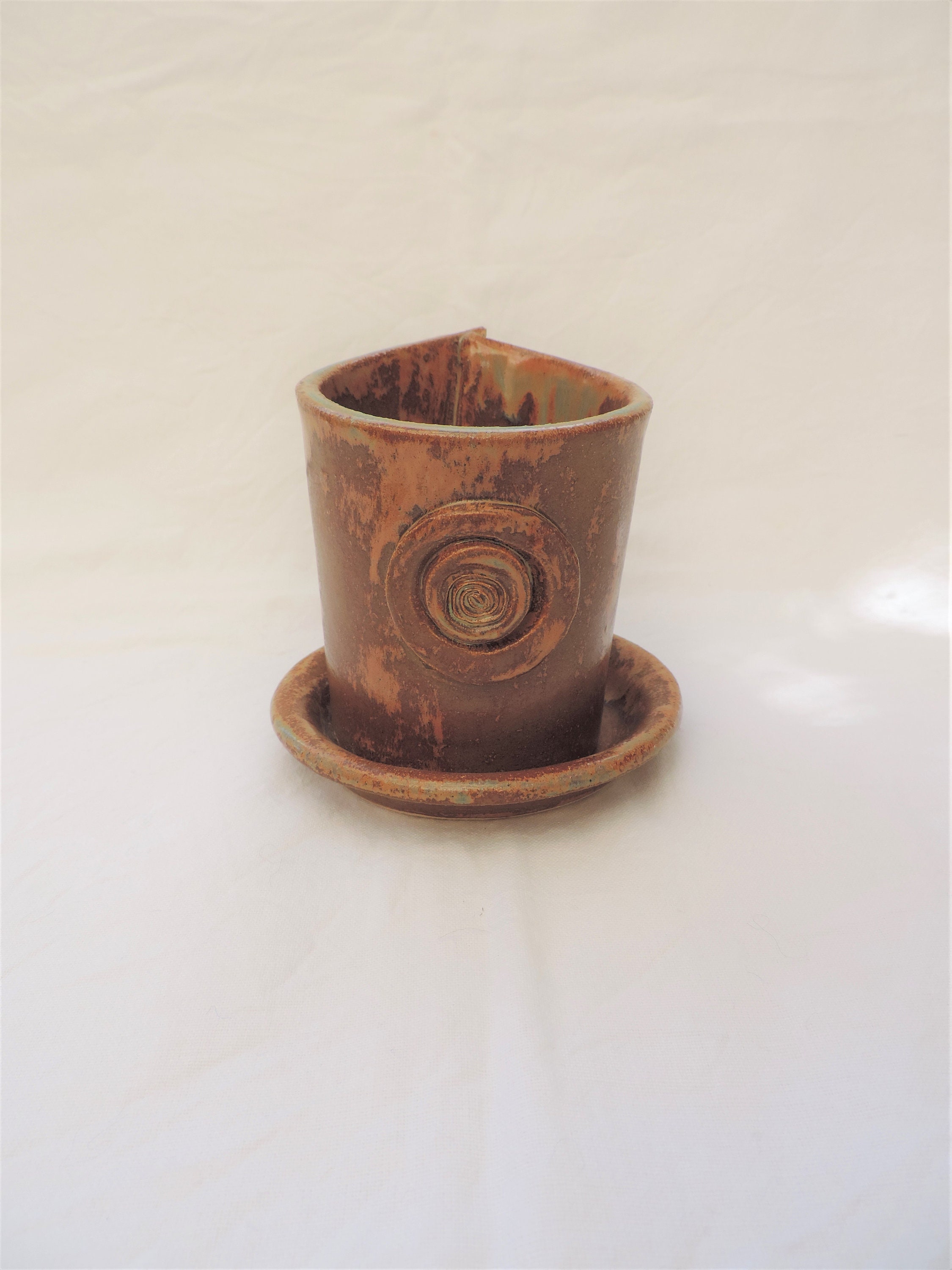Planter. Hand Made Slab Built Stoneware Ceramic Planter. - Etsy UK
