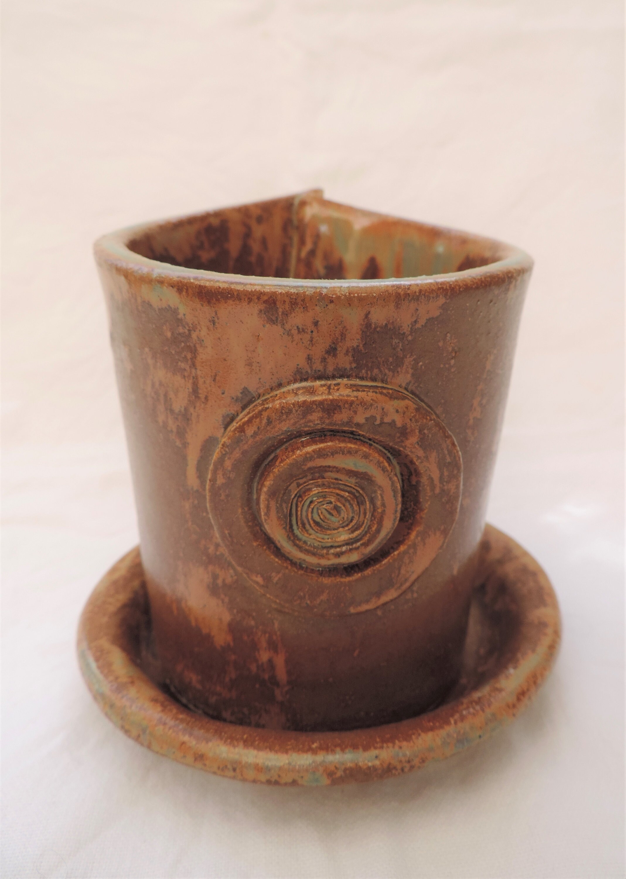 Planter. Hand Made Slab Built Stoneware Ceramic Planter. - Etsy UK