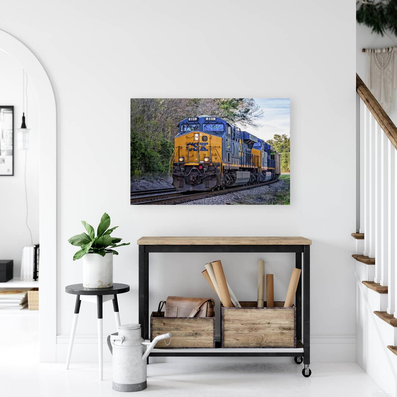 Modoc, South Carolina: CSX Freight Train in Scenic Countryside ...