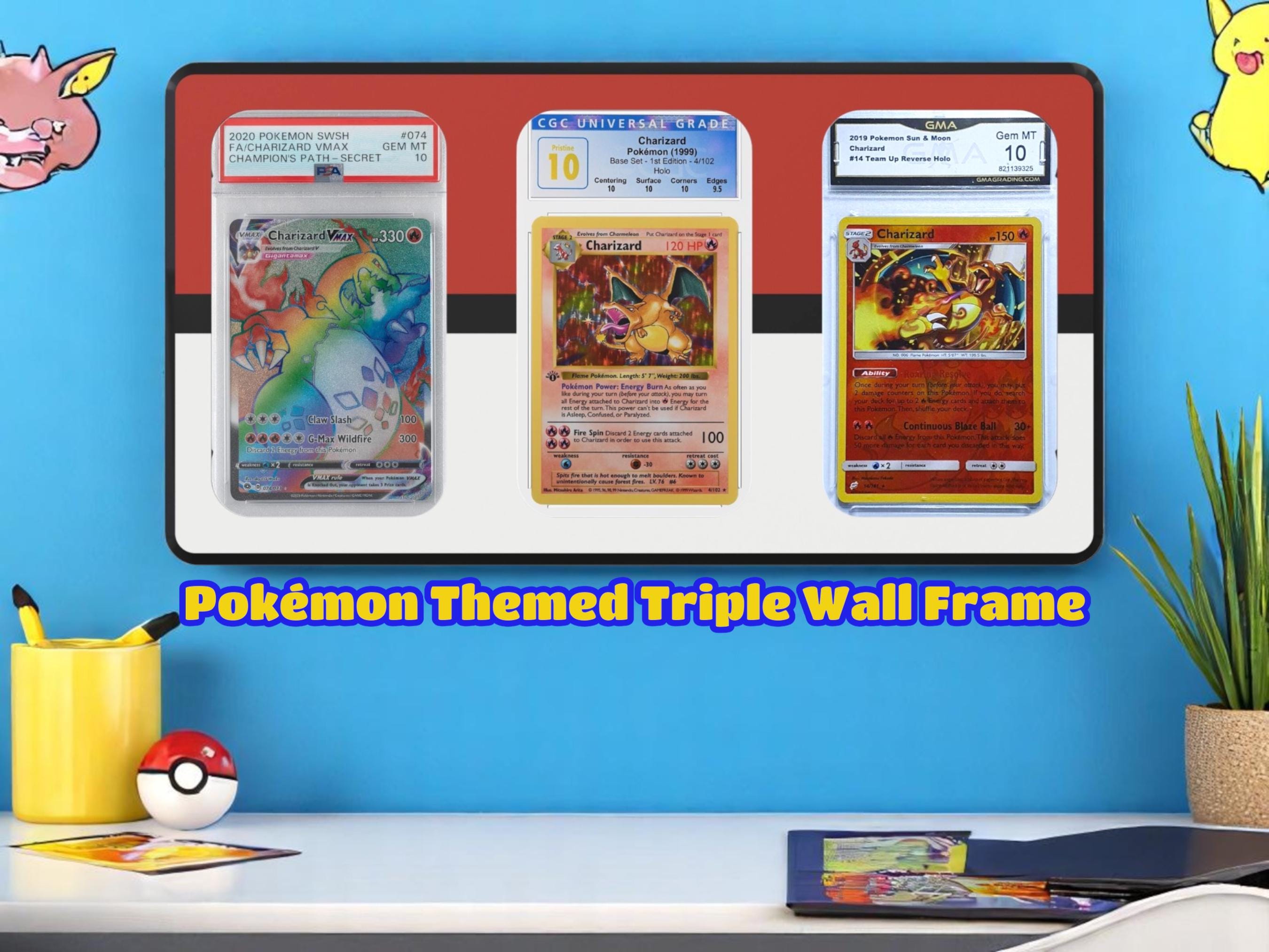 Triple Wall Frame for Graded TCG Cards - Etsy