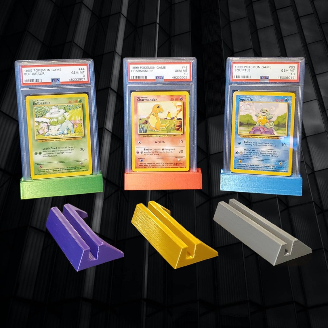 3D Printed PSA / BGS / CGC Graded Card Stands 5 Pack | Etsy