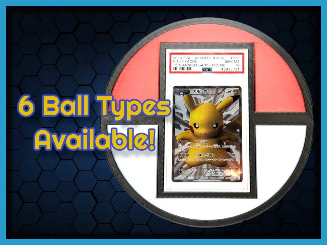 Pokéframes - 3D Printed Pokémon Graded Card Frames - Ball Frames - Etsy