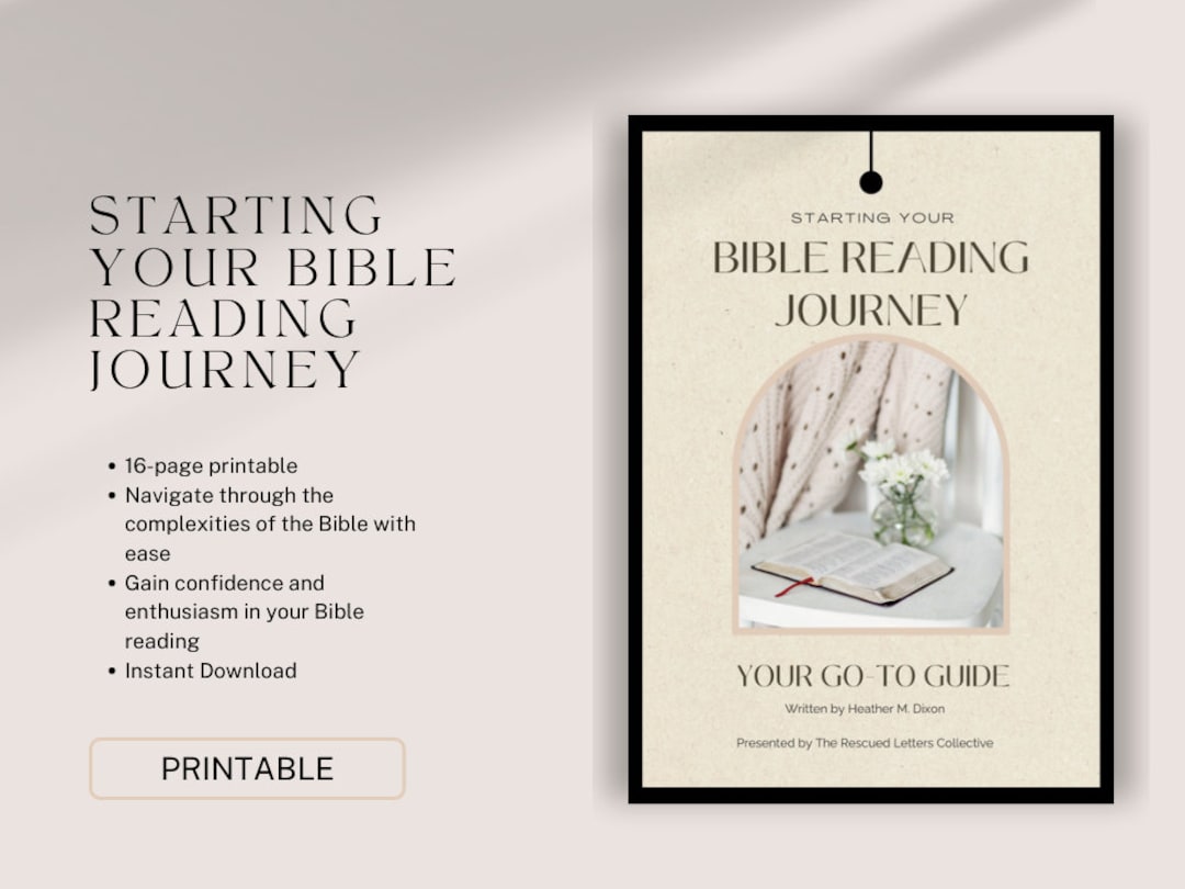 Starting Your Bible Reading Journey | Printable | A 16-page Guide to ...