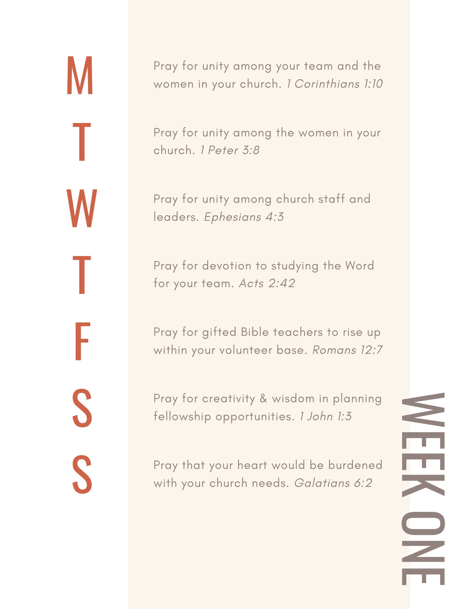 Women's Ministry Prayer Guide: 4-week Daily Prompts (printable) - Etsy