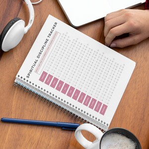 Spiritual Disciplines Tracker | Definitions and Yearly Habit Tracker ...