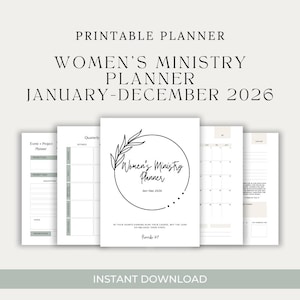 2026 Women's Ministry Planner: Christian Leader Printable (38-page ...