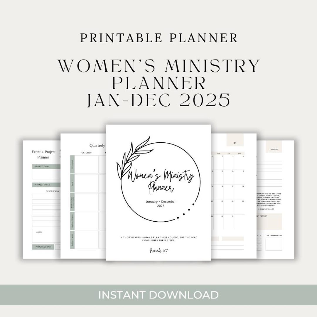 Women's Ministry Planner 2025: 38-page Printable (digital Download) - Etsy