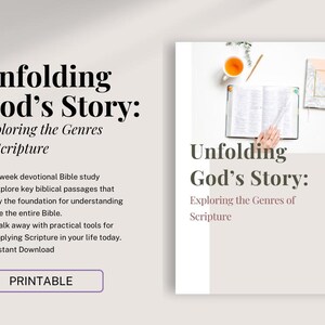 Unfolding God's Story: A 6-week Devotional Study | Printable Bible ...