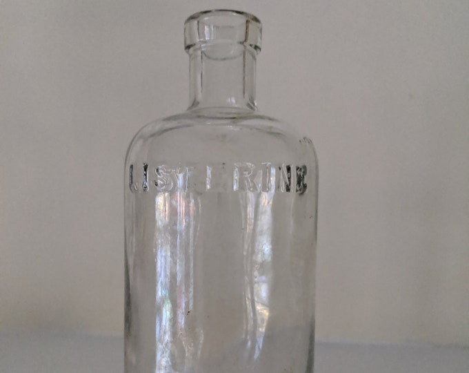 Vintage 1912 Listerine Bottle Lambert Pharmacal Co Obear-nester Glass ...