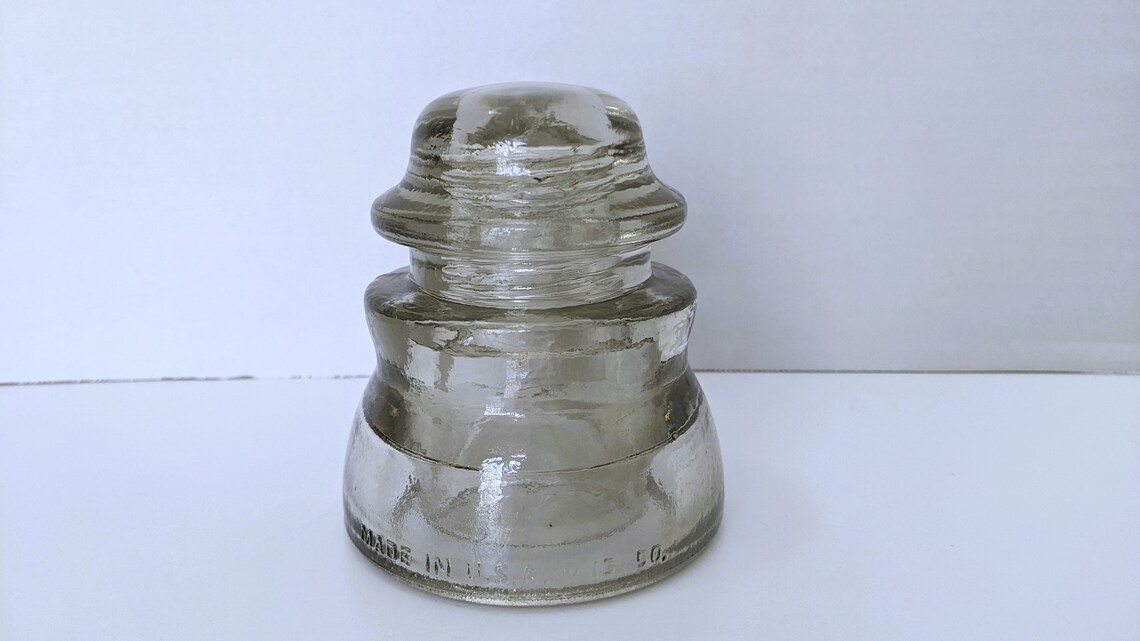 1951 Armstrong DP1 Insulator Glass Vintage Railroad Telegraph Telephone ...