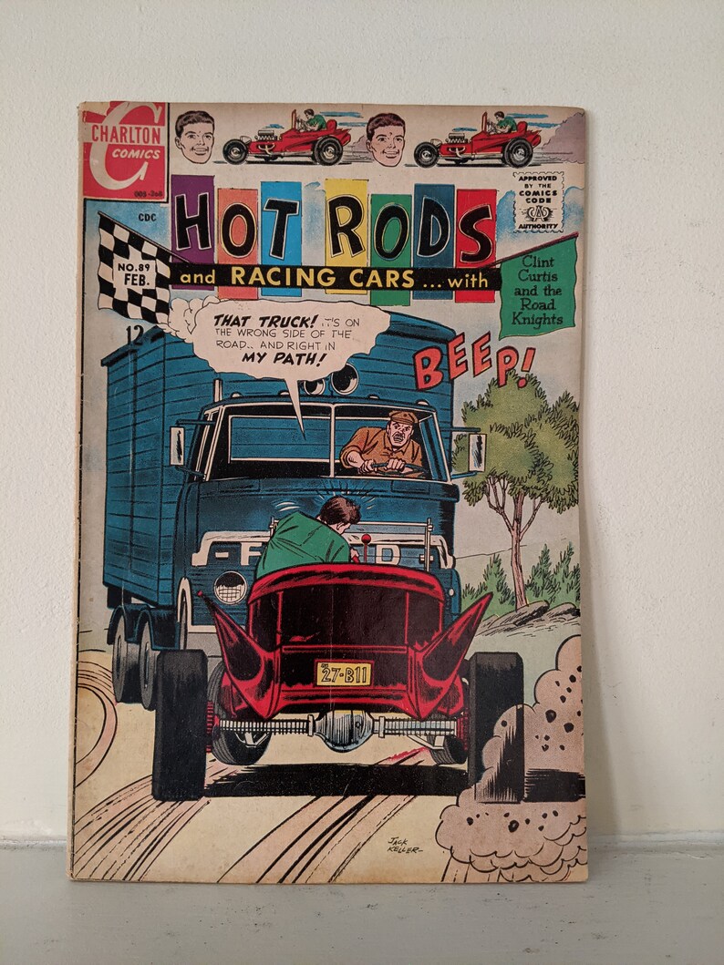 1968 Hot Rods and Racing Cars 89 Charlton Comics Vintage | Etsy