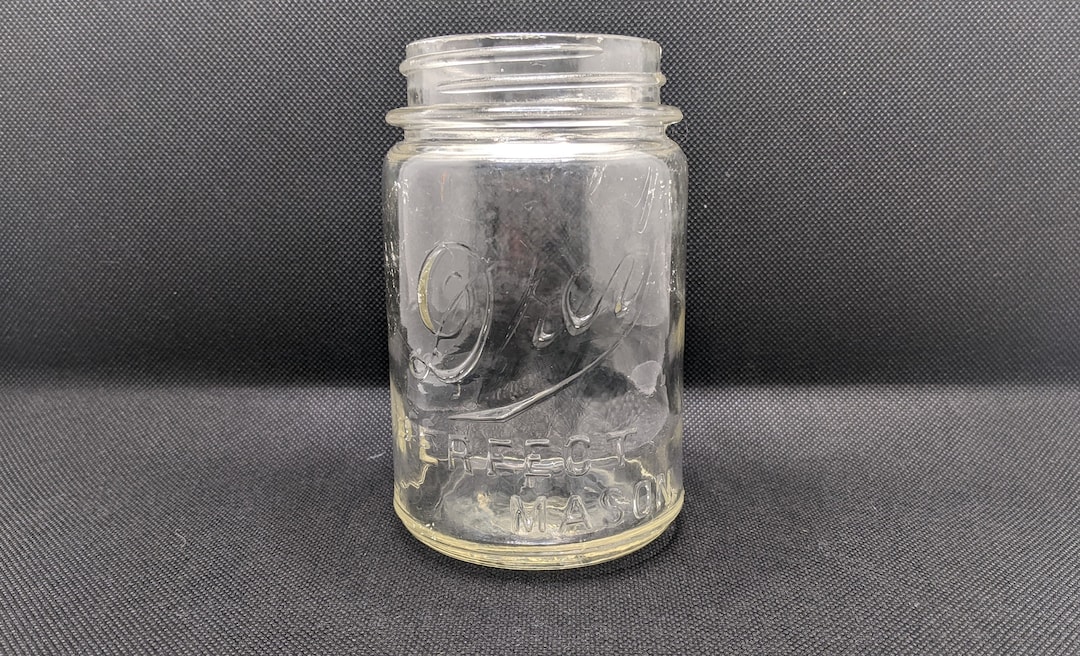 1917-1930s Drey Perfect Mason Jar Offset Print Depression Era Ball ...
