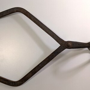 1800s Iron Ice Block Tongs Primitive VA Plantation Hay Bailing Farm ...