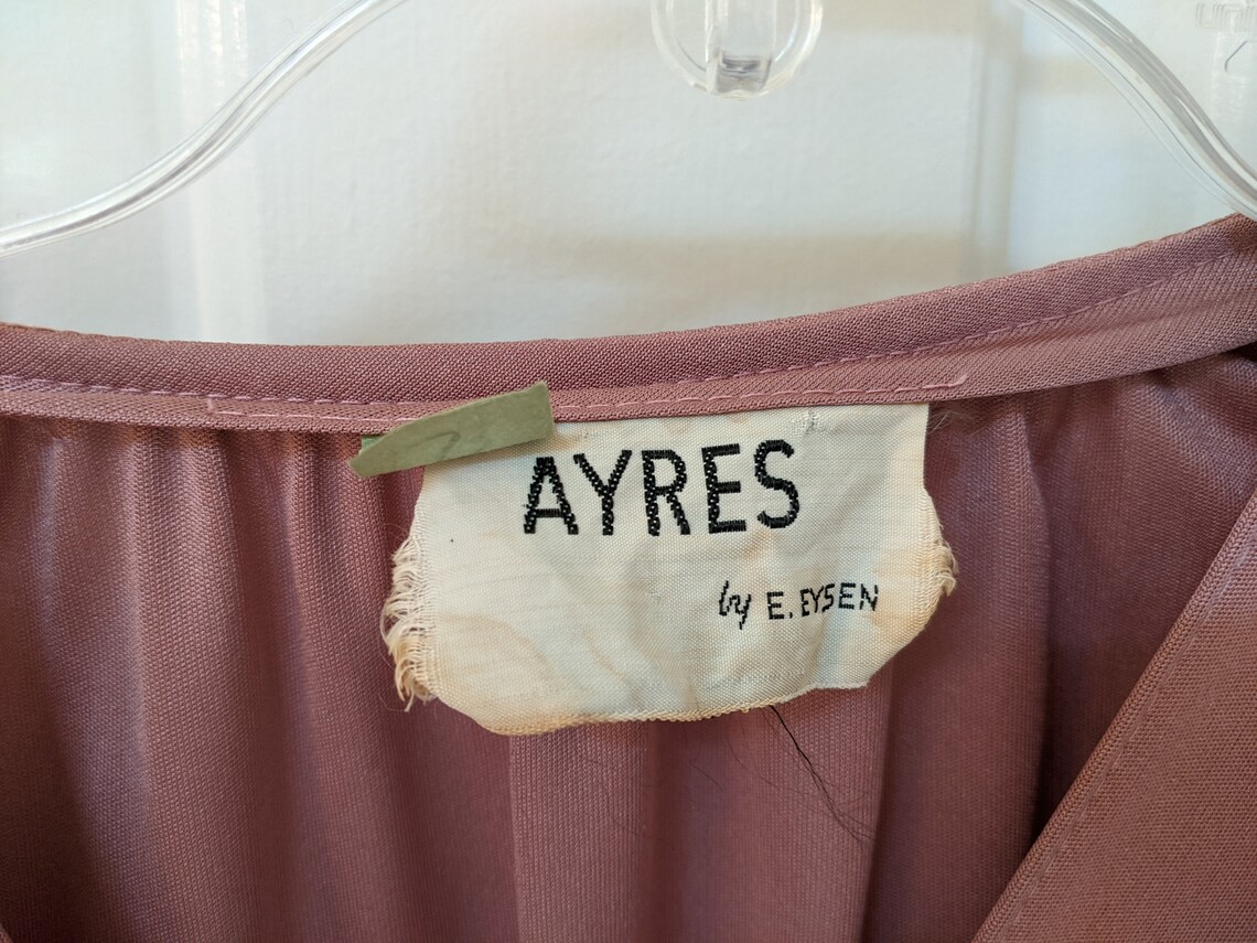 1979 Ayres by Eysen Mauve Formal Dress Maxi Floor Length - Etsy