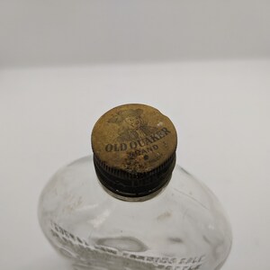 1939 Old Quaker Whiskey Bottle Vintage Flask Embossed Federal - Etsy
