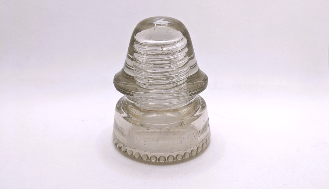 1940s-1960s Hemingray Insulator 19 Made in USA Clear Perfect Condition ...