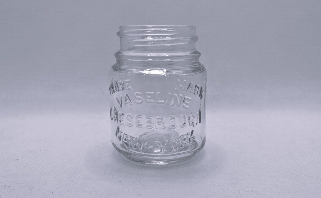 1918-1938 Chesebrough Vaseline Bottle Jar Embossed New York Vintage ...