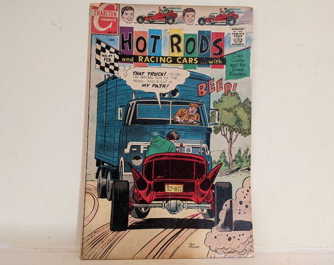 1968 Hot Rods and Racing Cars # 89 Charlton Comics- Vintage Racing ...
