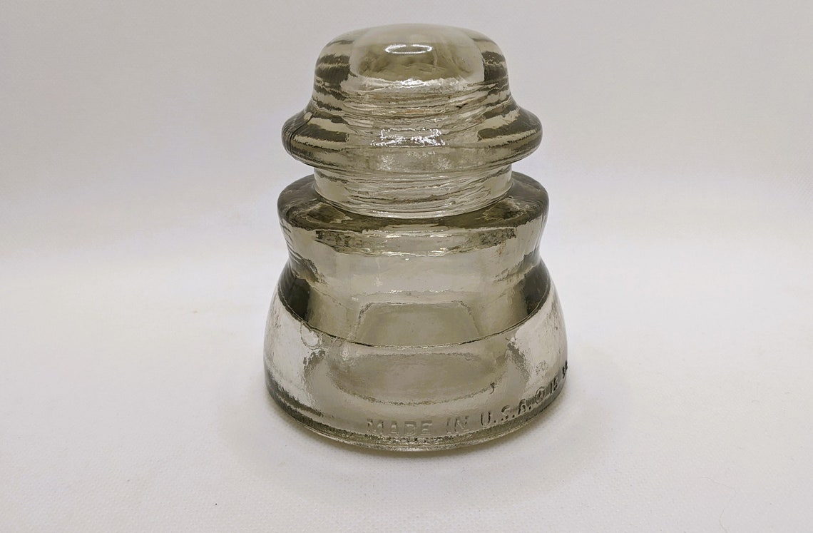 1951 Armstrong DP1 Insulator Glass Vintage Railroad Telegraph Telephone ...