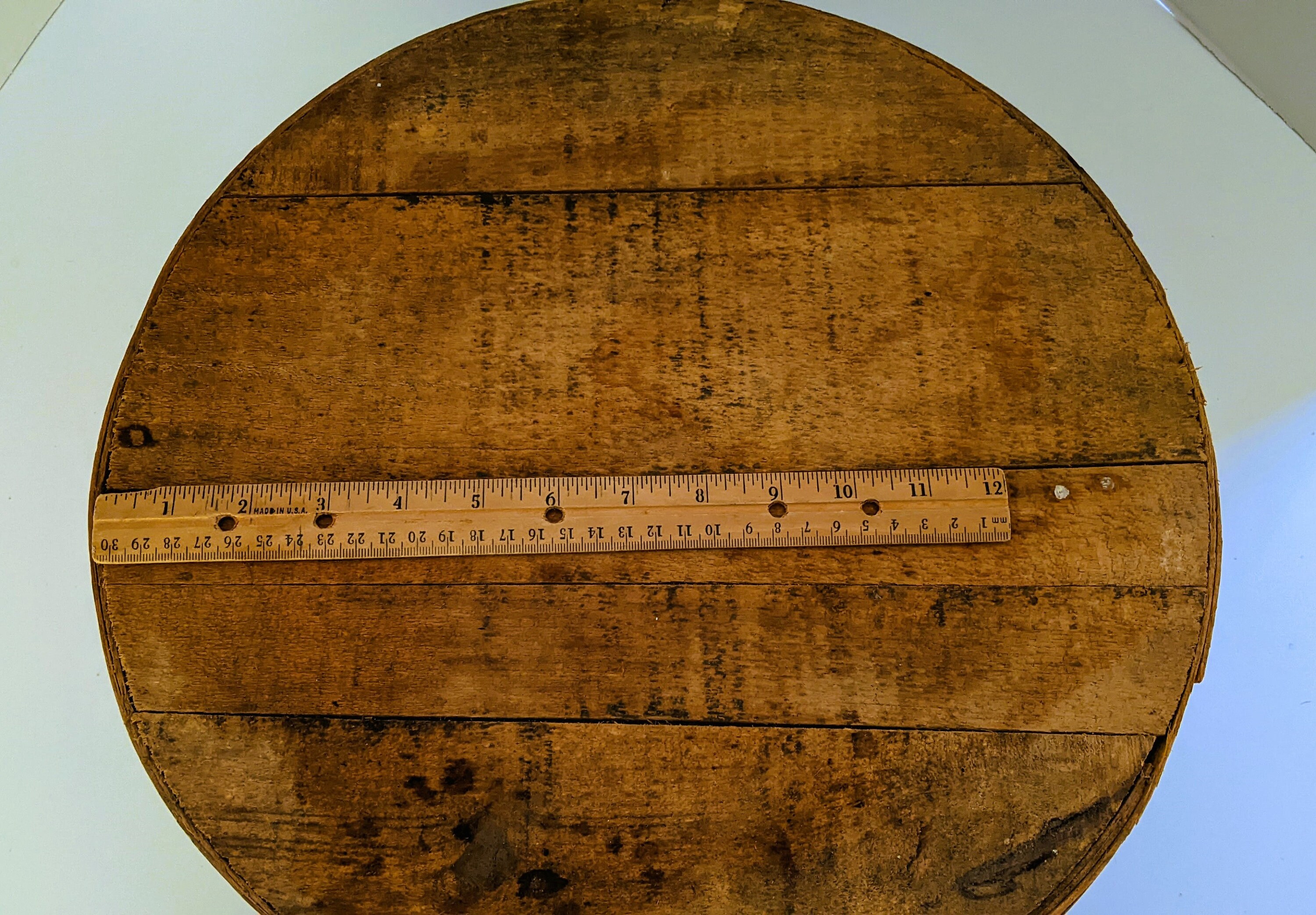 Mid Century Wooden Cheese Wheel Box Sunlight Wisconsin Brand Cudahy Co ...