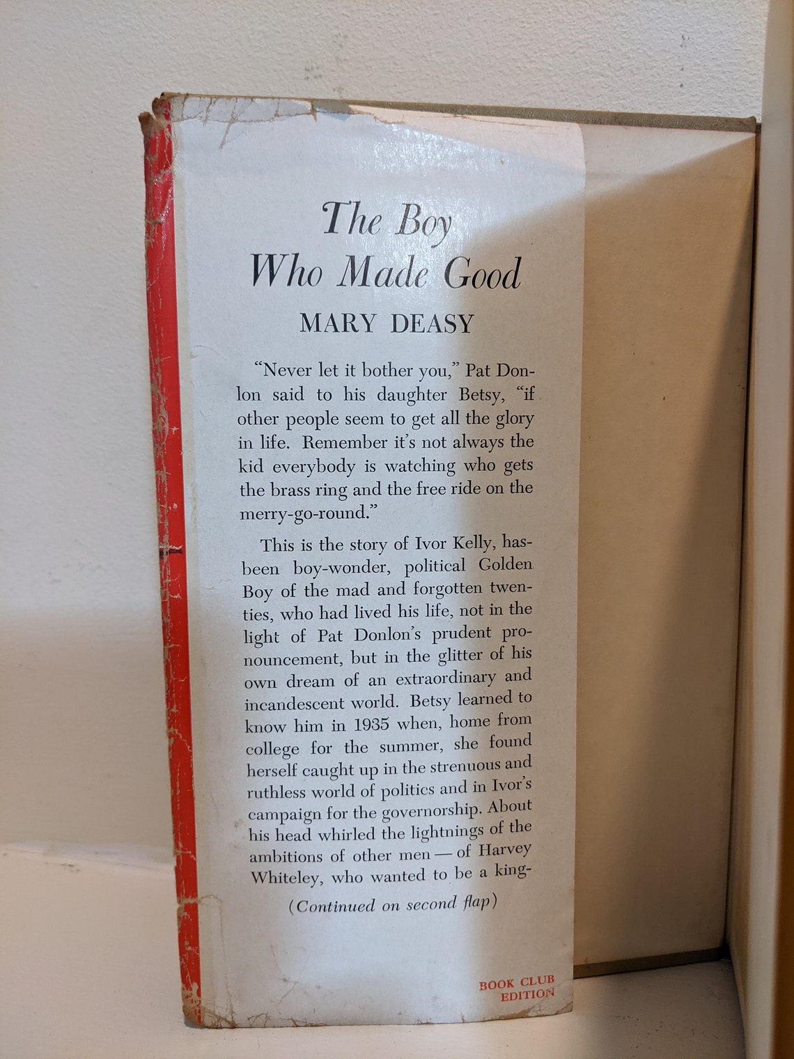 1955 the Boy Who Made Good mary Deasy book Club Edition - Etsy