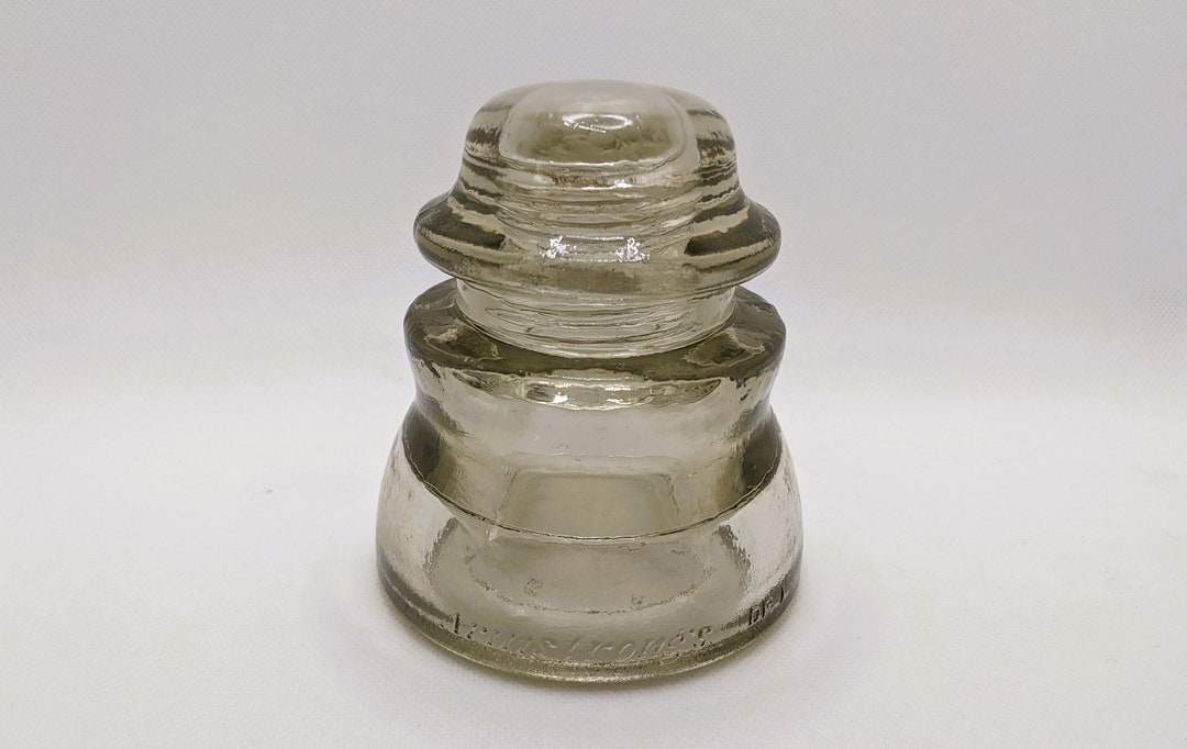 1951 Armstrong DP1 Insulator Glass Vintage Railroad Telegraph Telephone ...