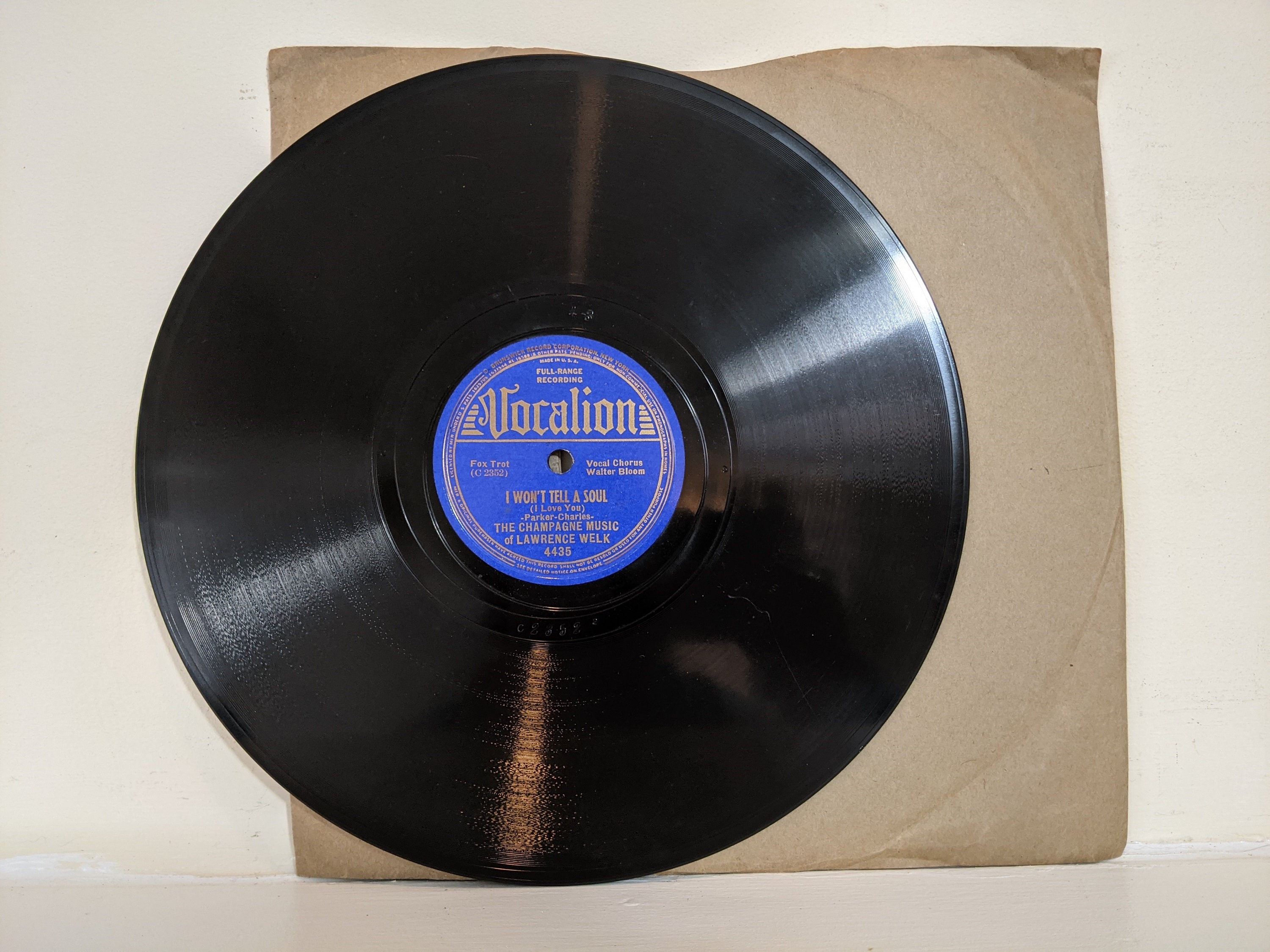 1938 Lawrence Welk Vocalion Record 4435 Two Sleepy People From Thanks ...