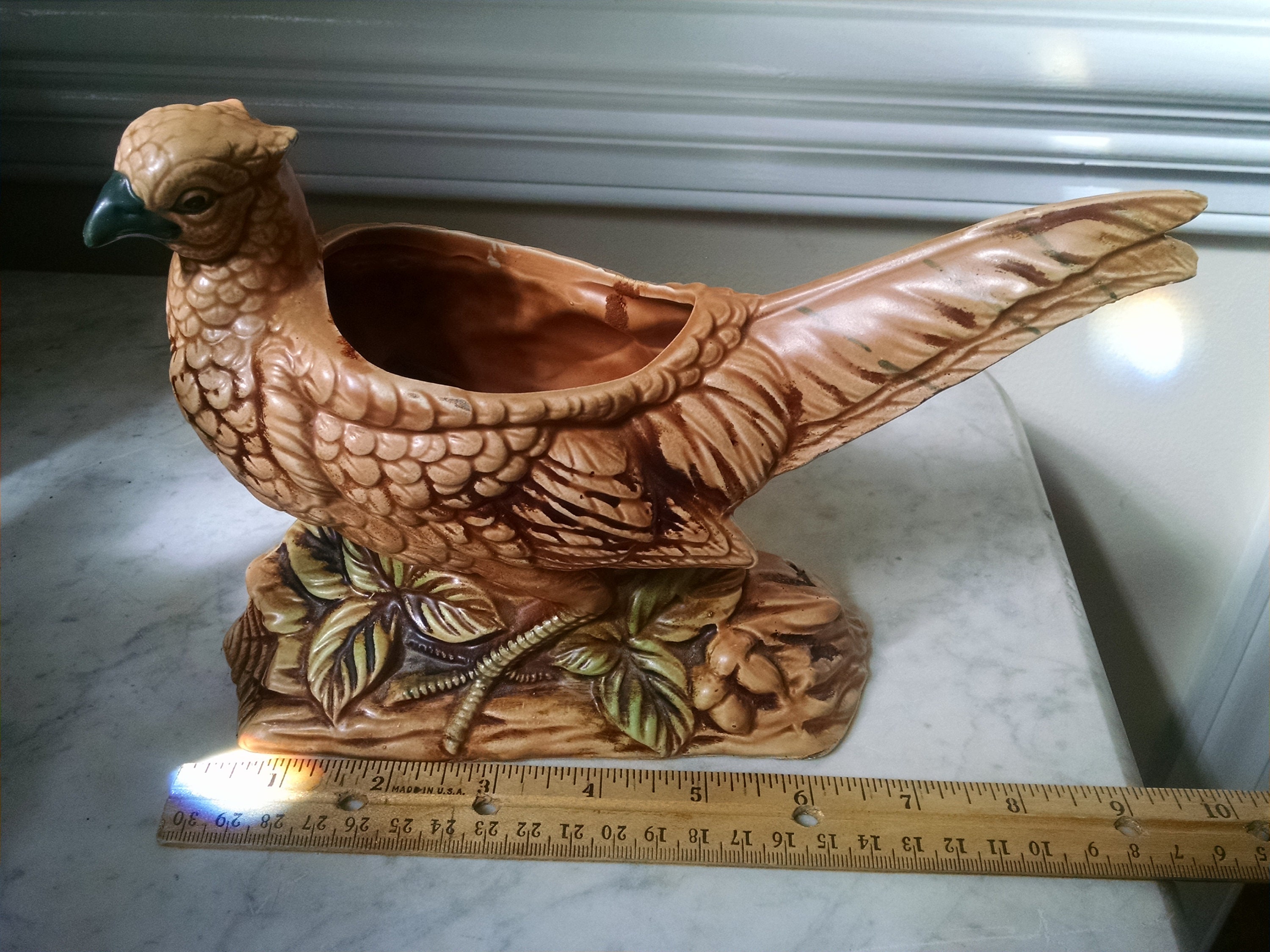 Mid Century RELPO Ceramic Pheasant Hen Planter JAPAN 6741 Vintage ...