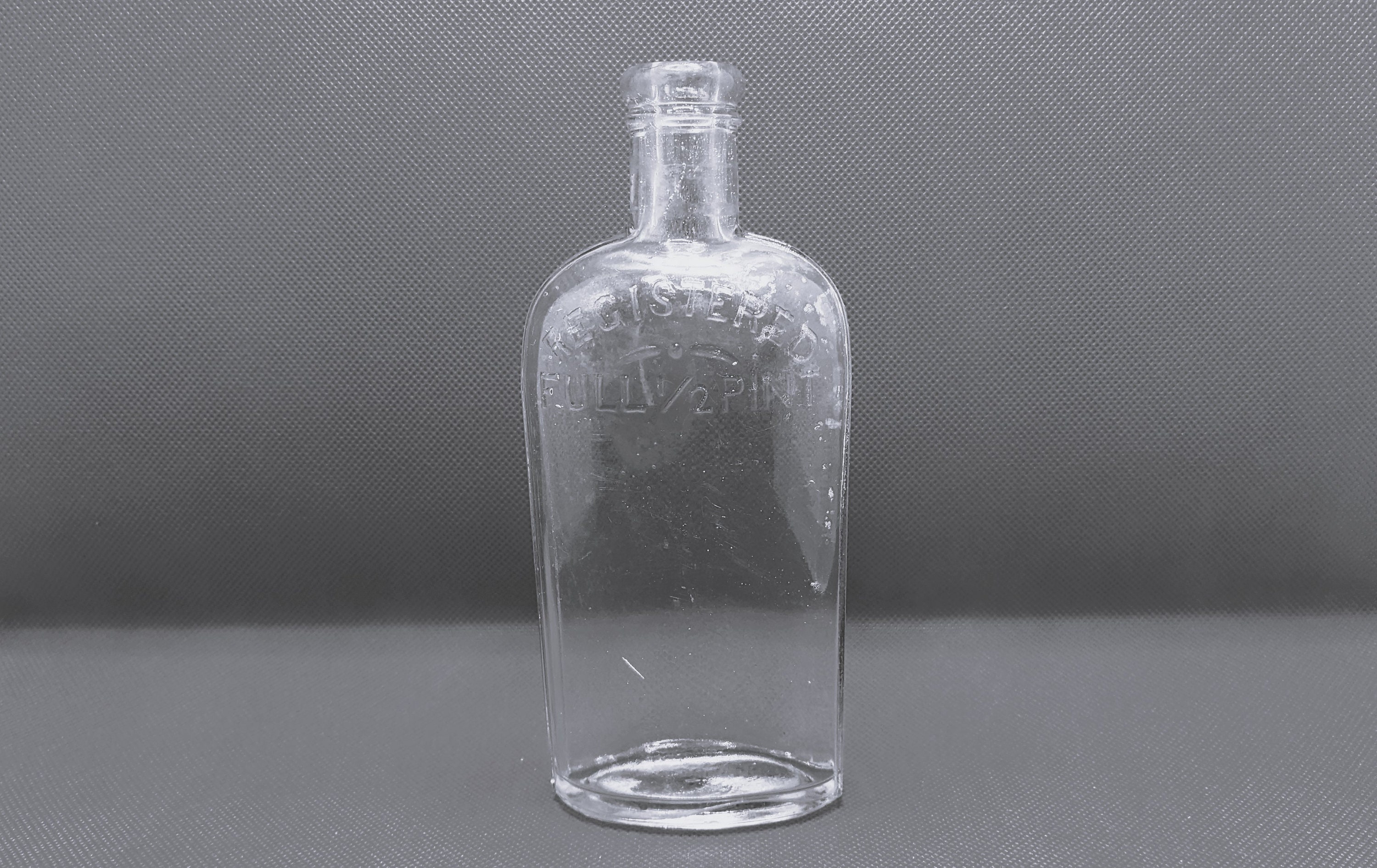 Late 1800s Registered 1/2 Pint Whiskey Flask Strap Side Union Oval ...