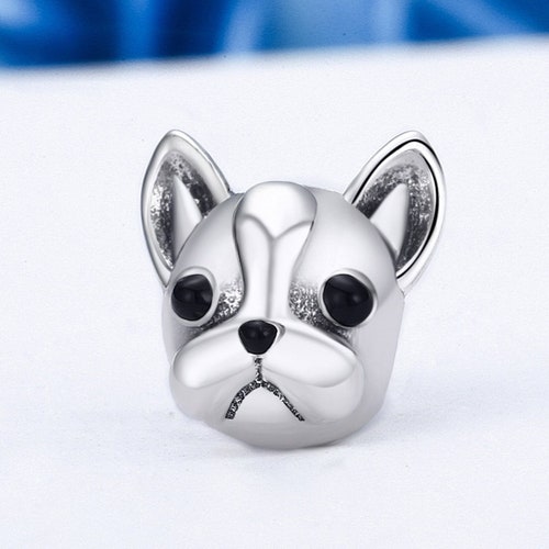 925 Sterling Silver Dog Paw and Bone Charm Bead for European - Etsy