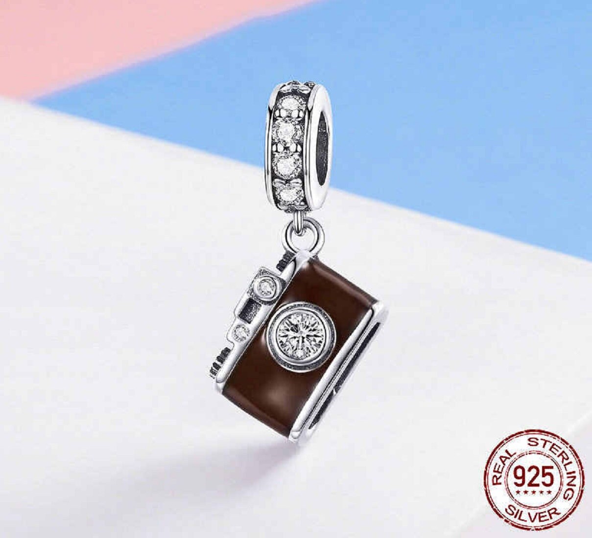 Photo Camera Photography Hobby Dangle Charm Sterling Silver - Etsy