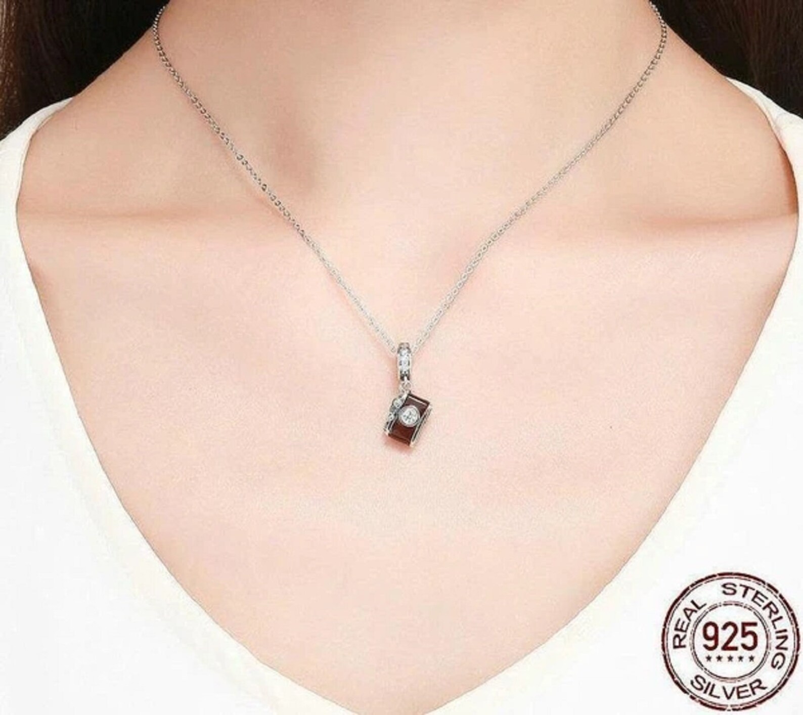 Photo Camera Photography Hobby Dangle Charm Sterling Silver - Etsy