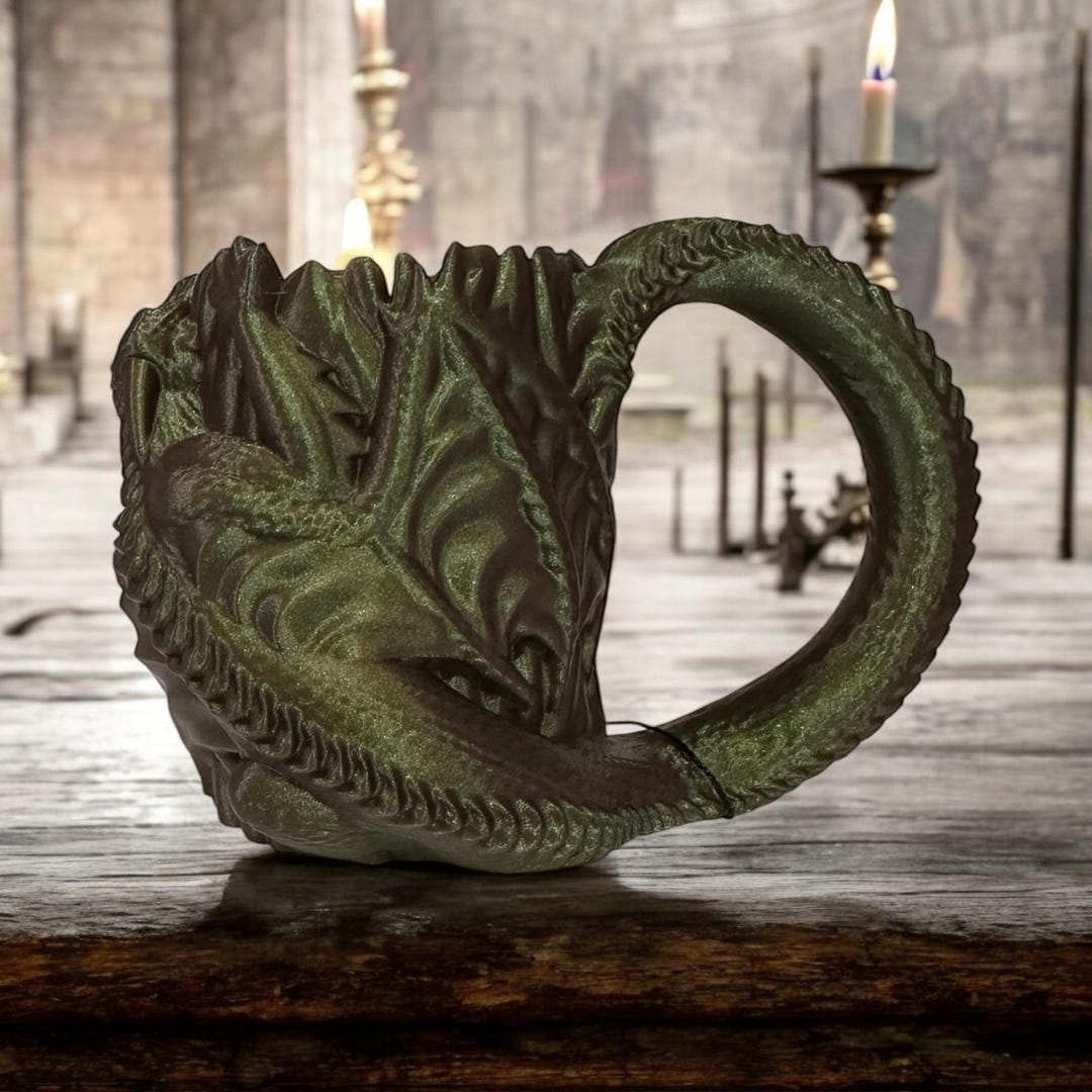 Dragon Can Holder With Handle 3D Printed Fantasy Renaissance Festival ...