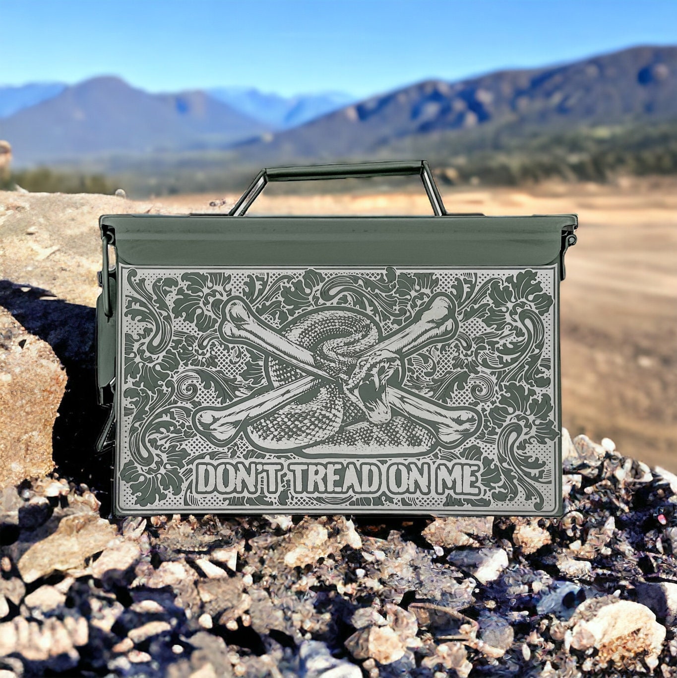 Don’t Tread on Me Engraved Ammo Can Military Style 30 CAL 50 CAL ...