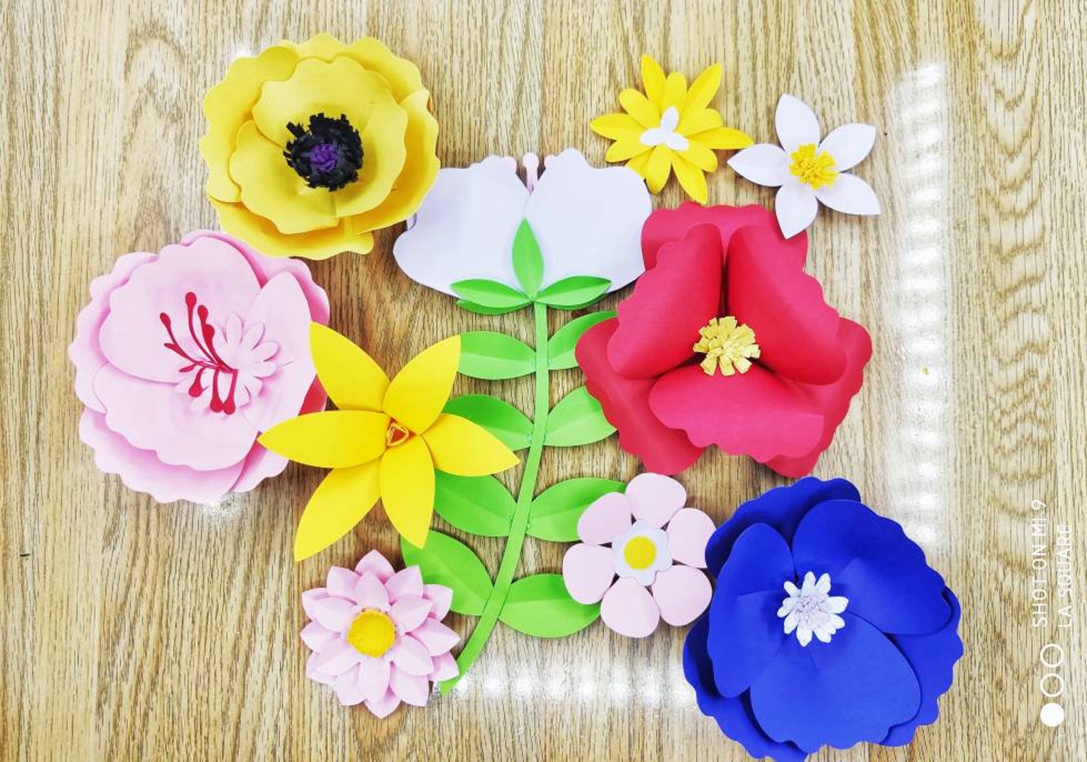 08 SPRING Paper Flowers Template, Bundle Flower SVG, Small Flower Pdf ...